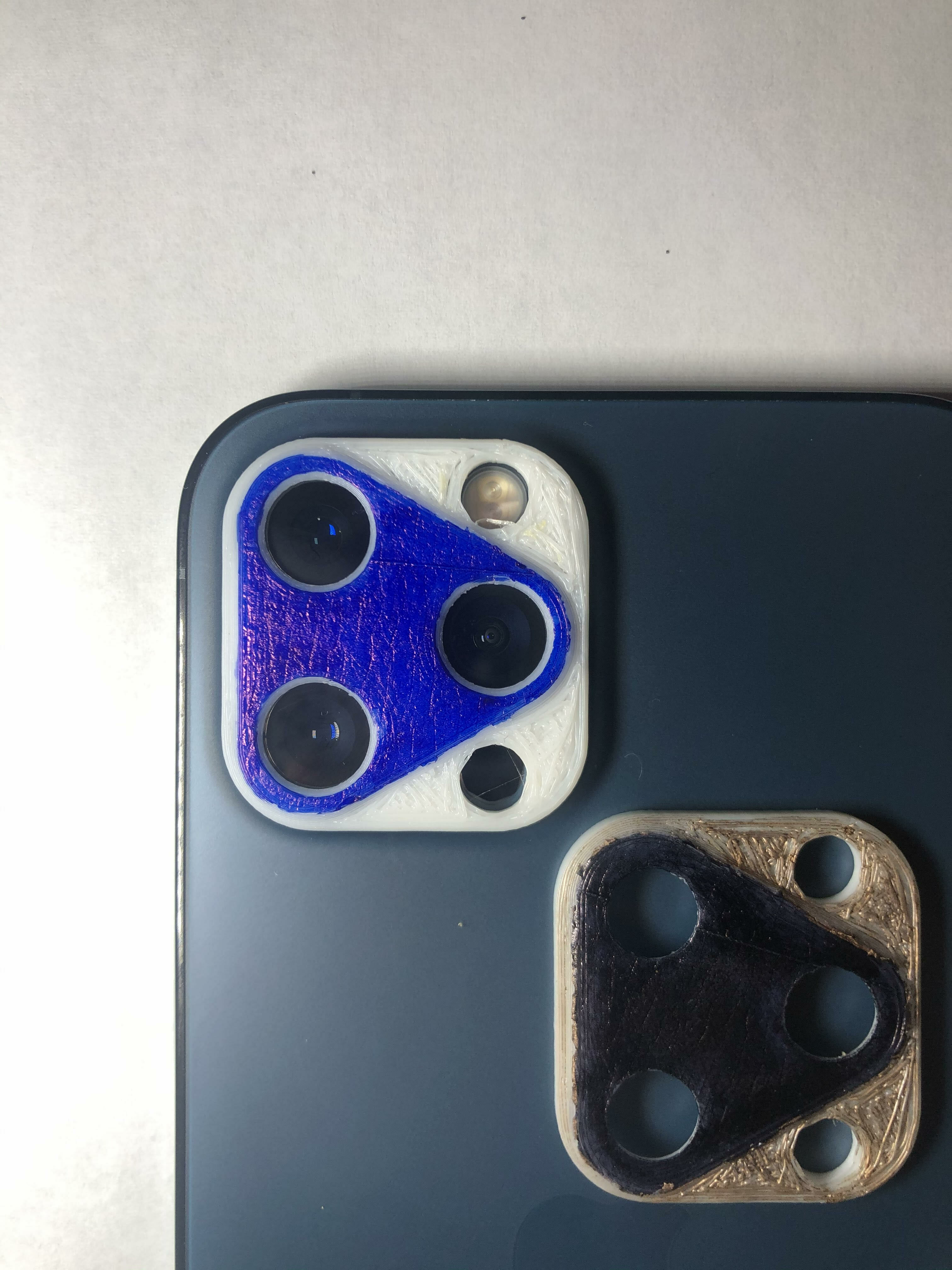 STL file iPhone 12 Pro MAX (Camera Lens Protector) 📱 ・3D print object ...