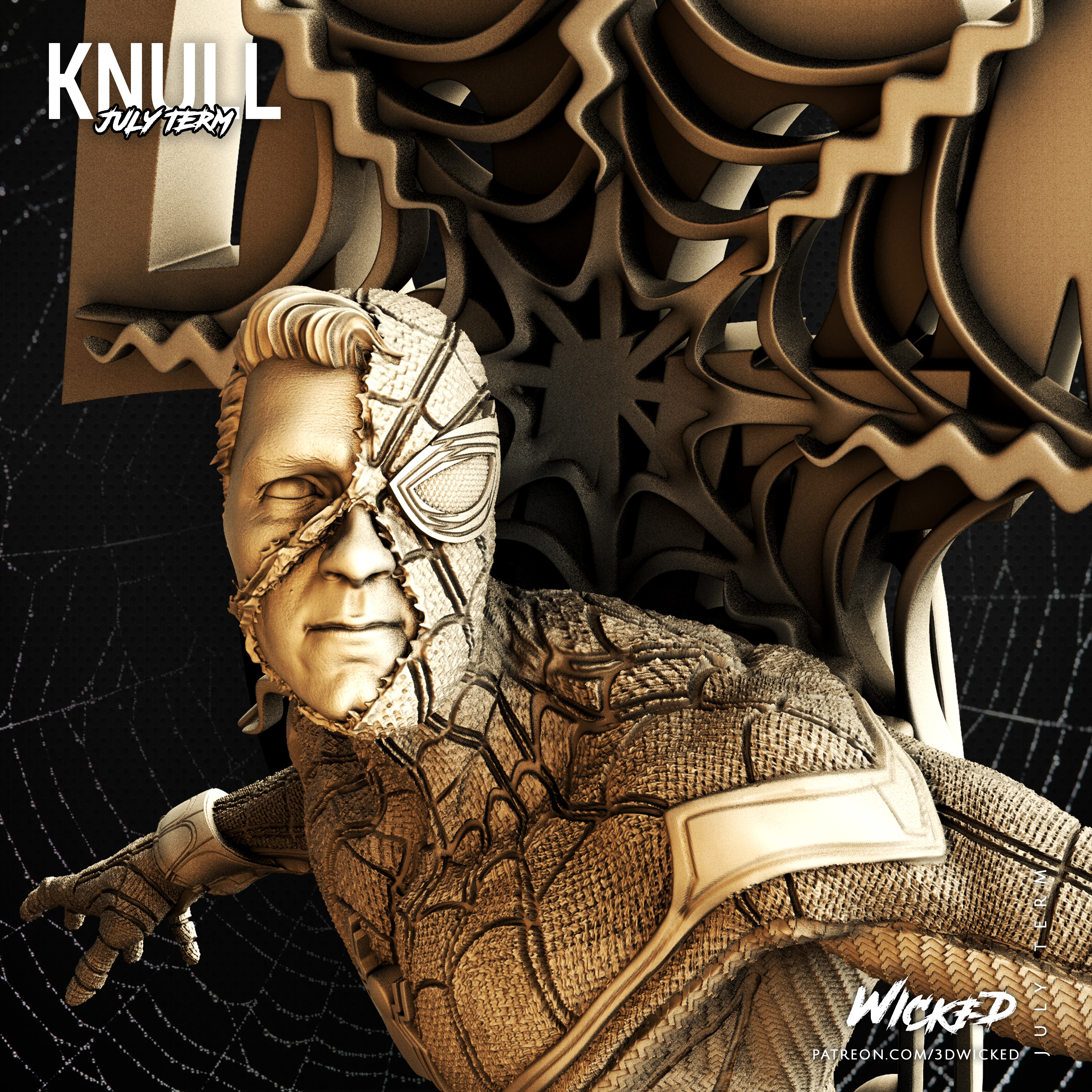 🕷️ Wicked Marvel Spider man Bust: Tested and ready for 3d printing・ 3D ...