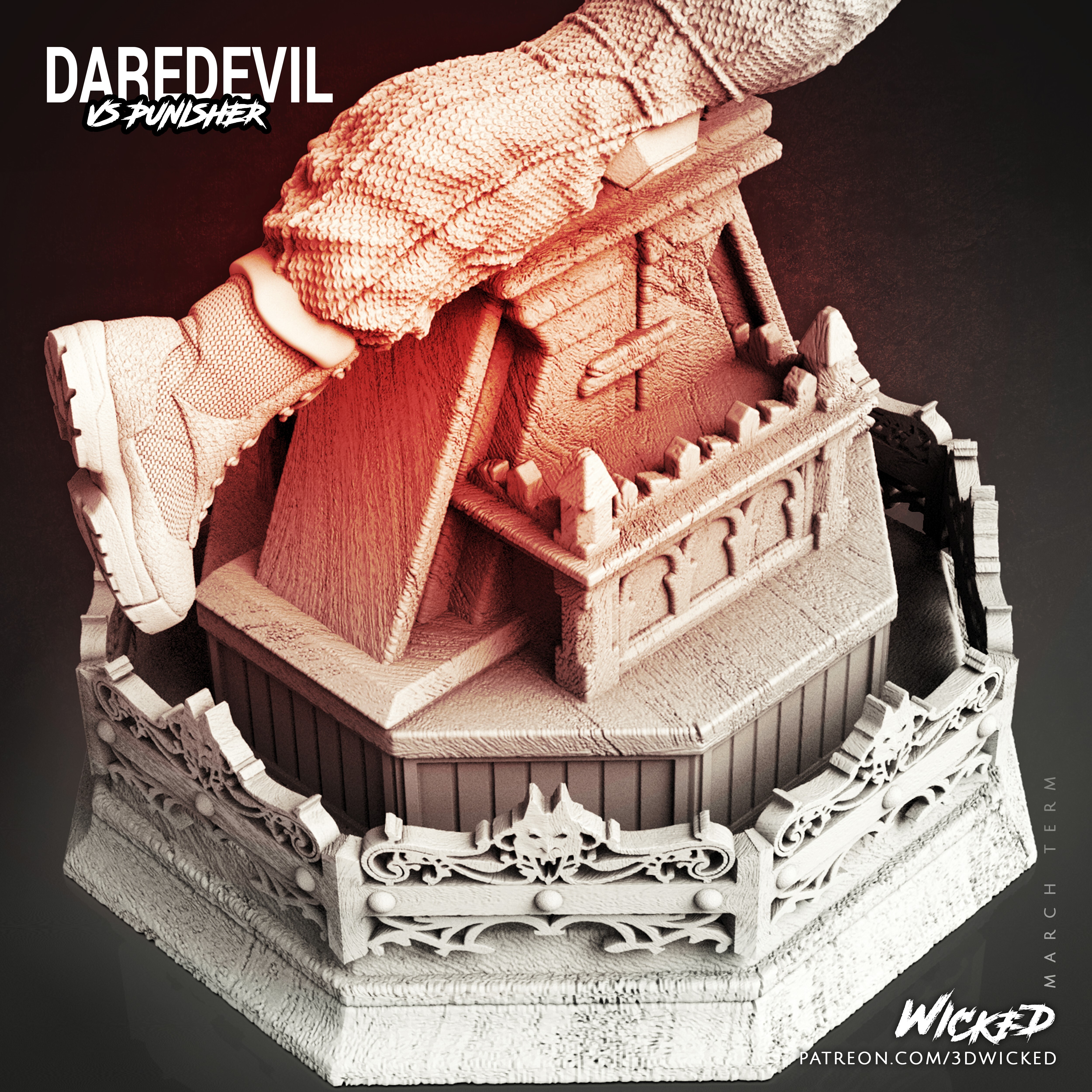 🗿 Wicked Marvel: Netflix Daredevil Sculpture STLs ready for printing ...