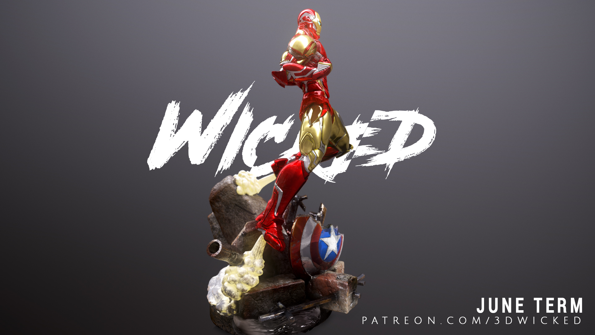 🦸 Wicked Marvel Avengers Iron man 3d Sculpture: STL ready for printing ...