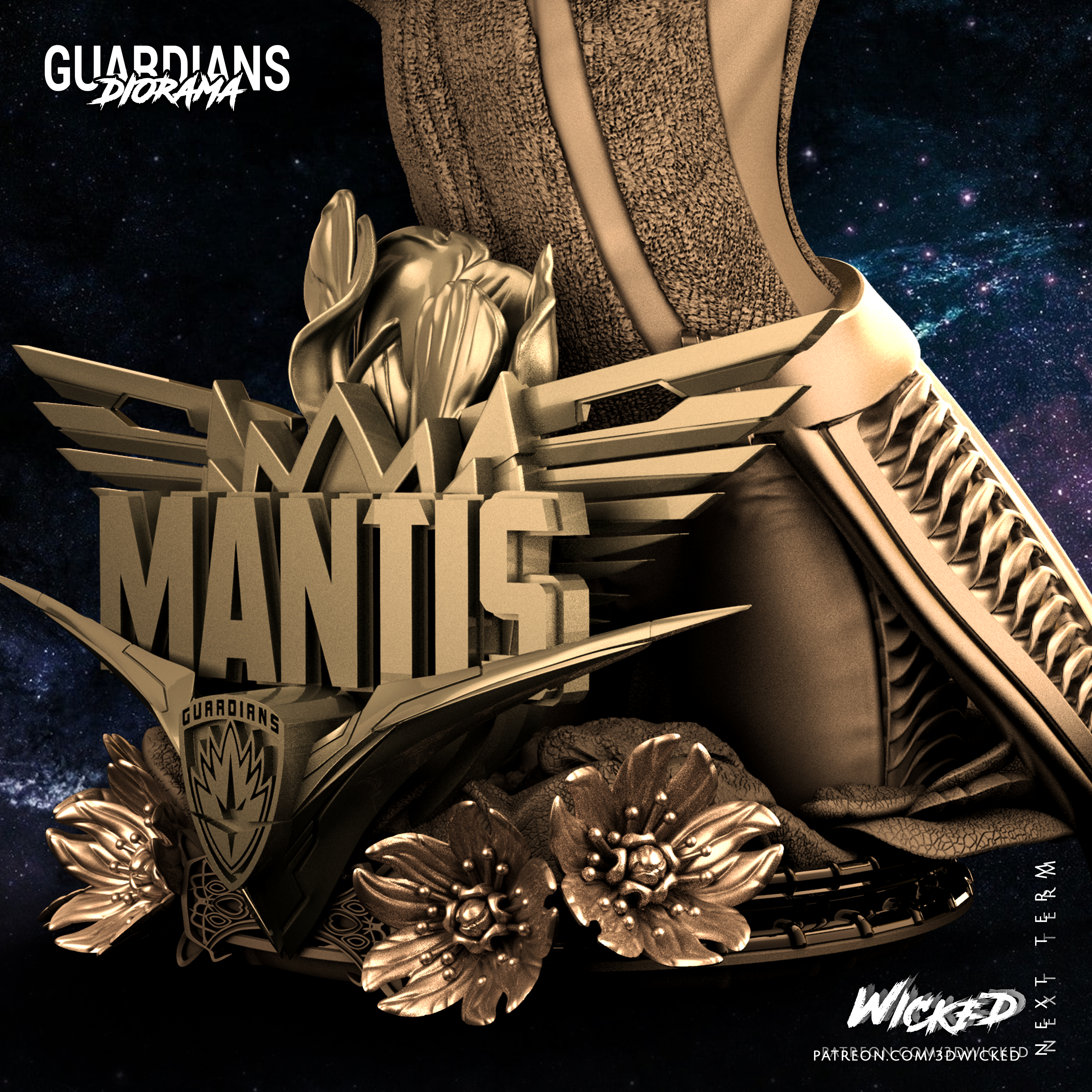 👤 Wicked Marvel Mantis Bust: Tested and ready for 3d printing・ 3D File ...