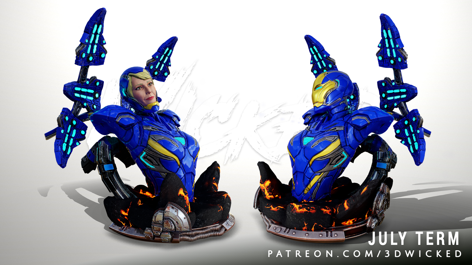 🦸 Wicked Marvel Avengers Rescue: Pepper Pots 3d Bust: STL ready for ...