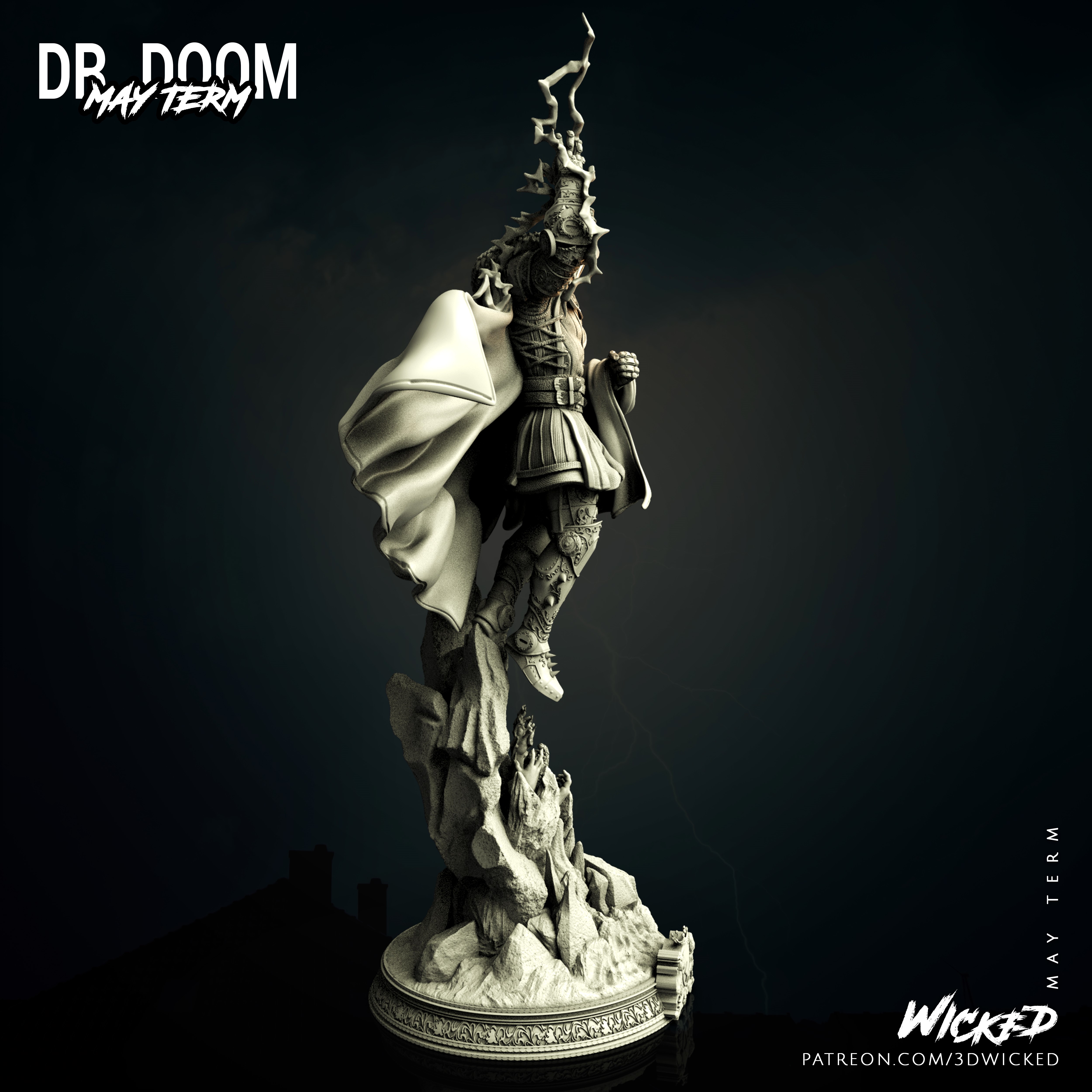 🗿 Wicked Marvel Dr. Doom Sculpture: STLs ready for printing・ 3D File ...