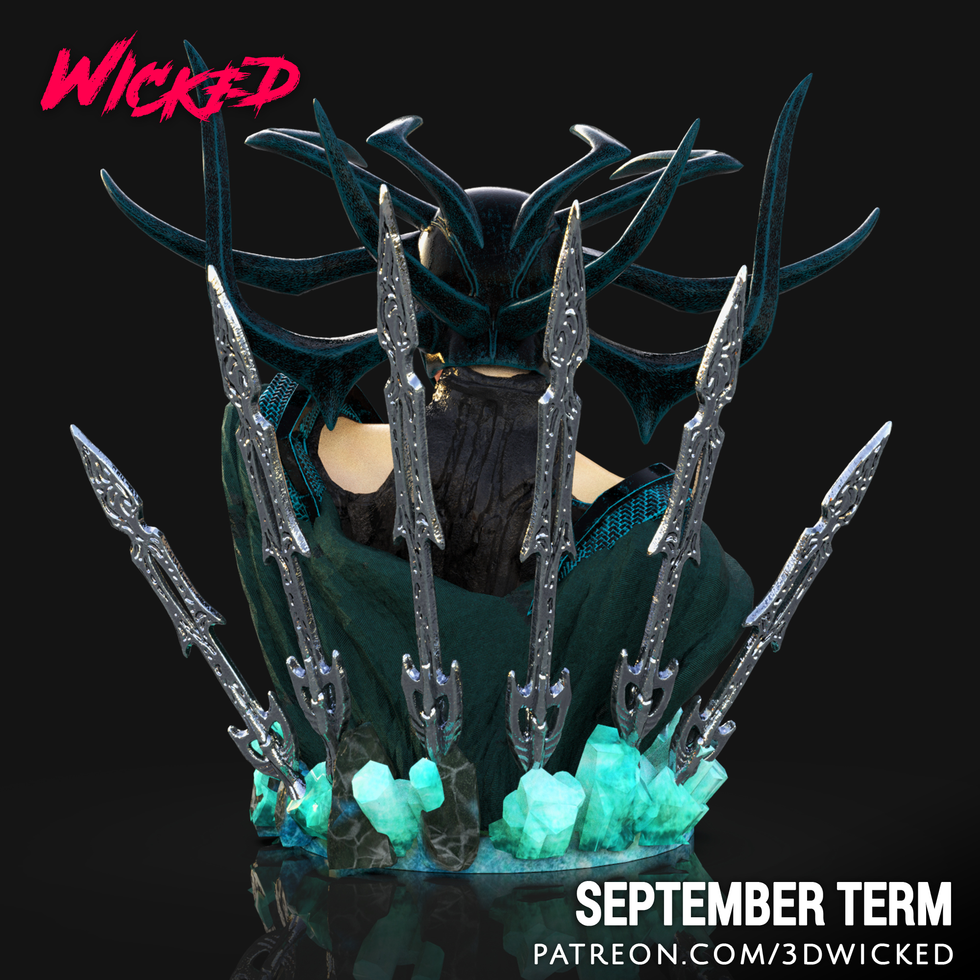👤 Wicked Marvel Hela Bust: STLs ready for printing・Free 3D File for ・Cults