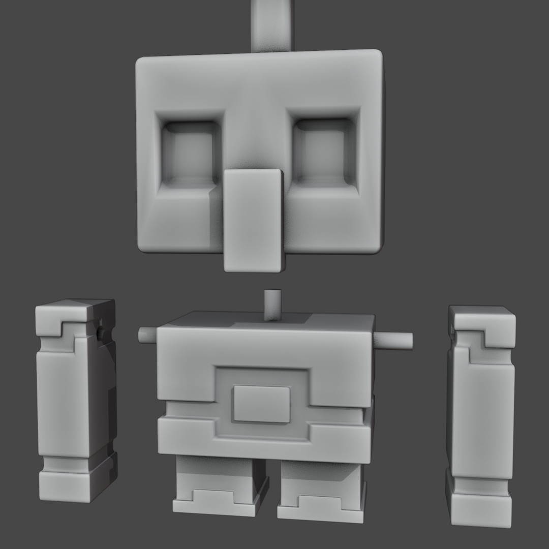 👹 Copper golem・ OBJ File for 3D printing・Cults
