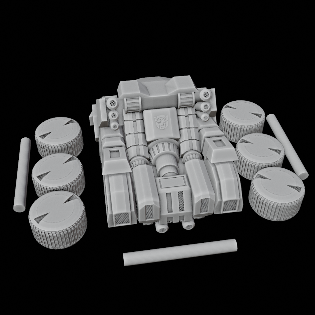 🍂 Optimus vehicle mode fall of cybertron・Free OBJ File for 3D printing ...