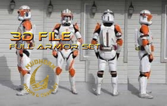 ⭐ Star Wars Cosplay - Commander Cody Armor + Jetpack + Rifle・ 3D File ...