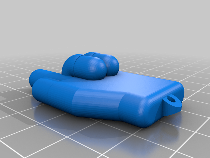 Free STL file Rocker hand for keychain ・Object to download and to 3D ...