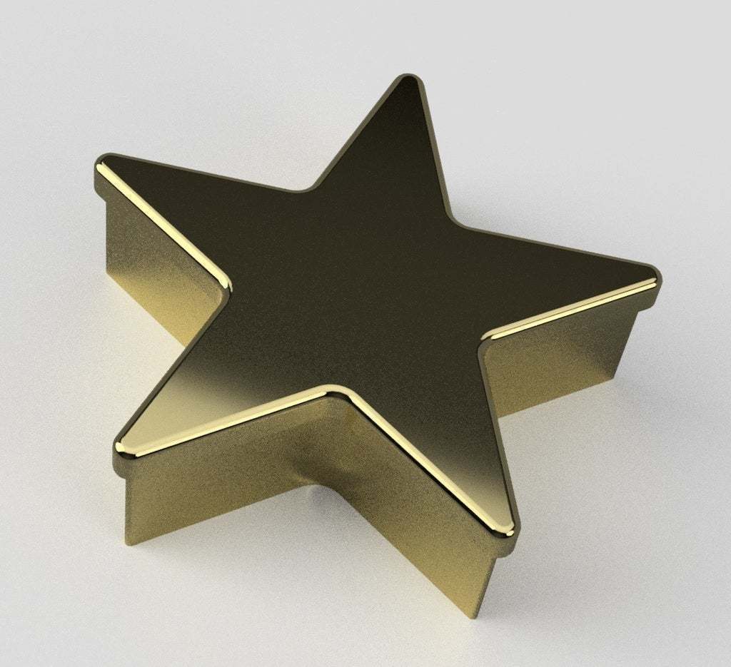 Free STL file Star box (with blank or Christmas top) ⭐ ・3D print design ...