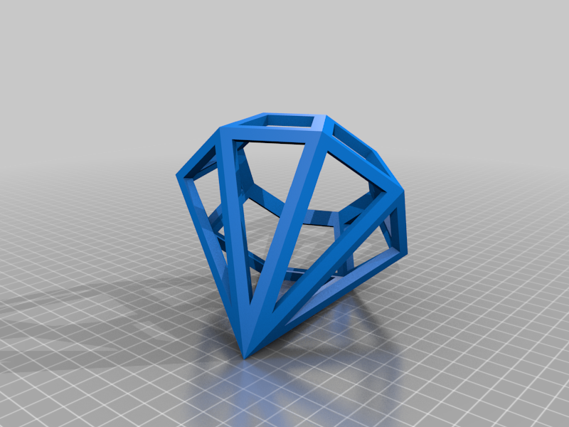 Free STL file Diamond shape 💎 ・Design to download and 3D print・Cults