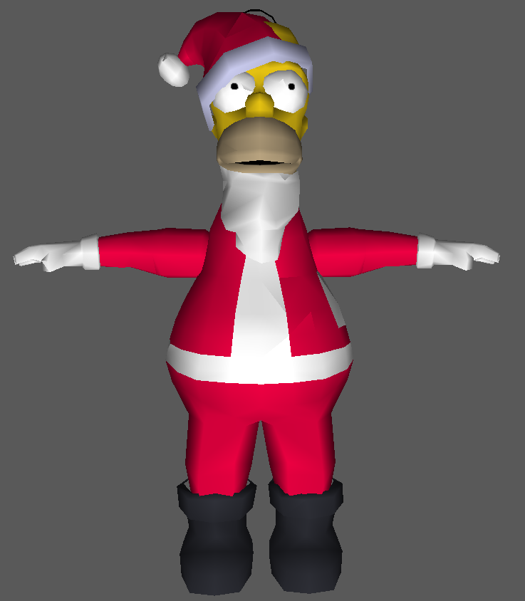 Archivo OBJ gratuito Homero Santa Claus 🎅 ・Idea de impresión 3D para ...