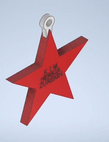 Free STL file star star key chain ⭐ ・3D printing template to download・Cults