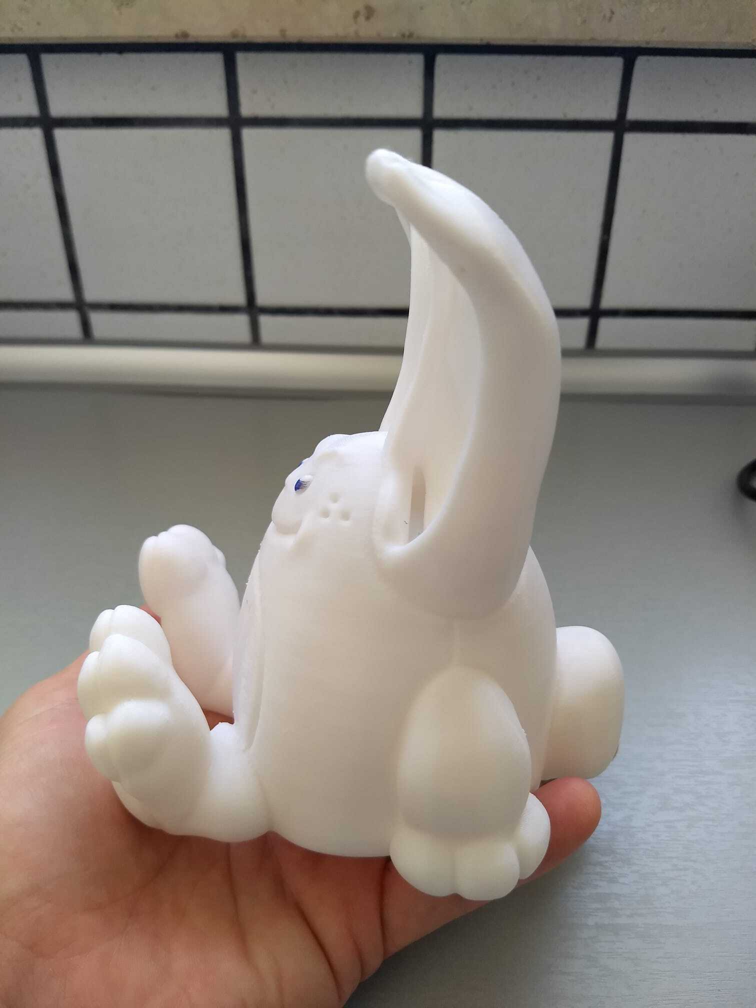 3D printed Rabbit Piggybank - save money for your next printer! :)・Cults
