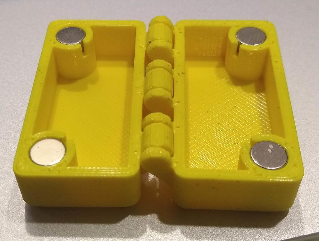 📦 Parametric (F360) Hinged box with Magnetic Closure・Free STL File for ...