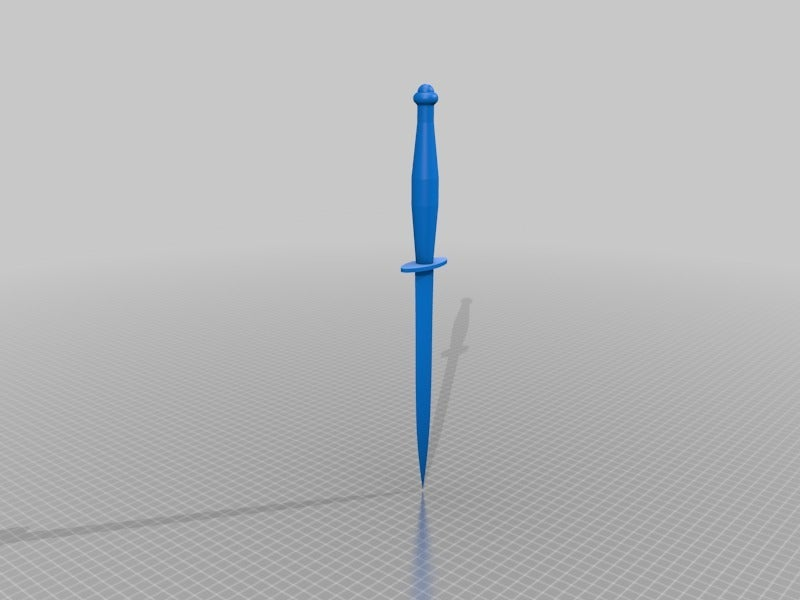 🔪 SAS Fairbairn–Sykes fighting knife - Dagger・ STL File for 3D printing ...