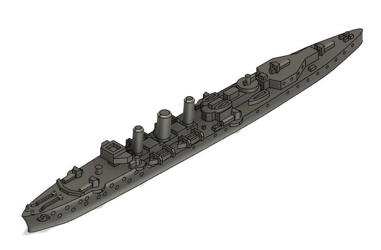 Warship Model MRY-SFW 1/2400 HMS Weymouth Class Light Cruiser Model Kit ...