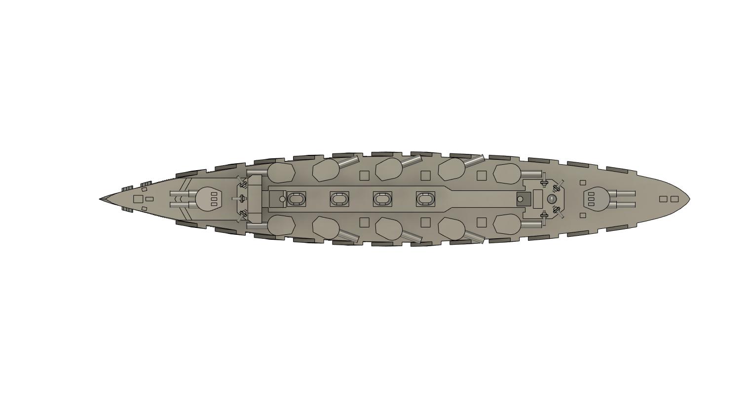 🎲 Minotaur Class Armoured Cruiser・ STL File for ・Cults