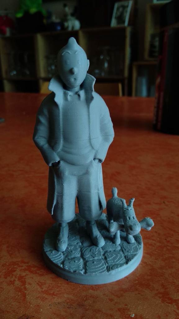 Fichier STL gratuit Tintin, Milou et leur base 🗿 ・Design pour imprimante 3D à télécharger・Cults