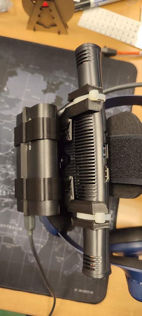 🔋 40x40 Fan support & Anker Battery arm for HTV ViVe Wireless・Free 3D ...