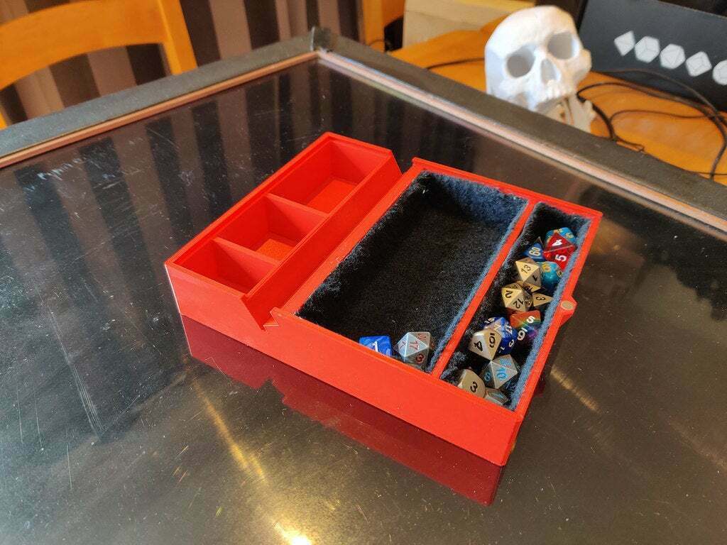 Free STL file Dice Tray with tablet stand 🎲 ・Model to download and 3D ...