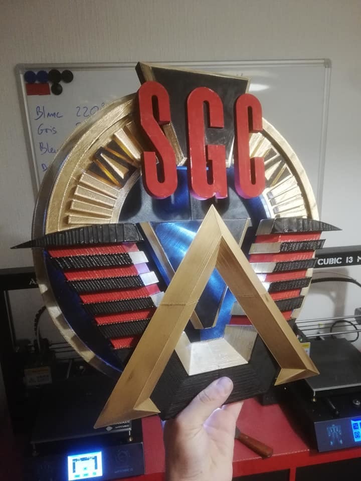 👽 Stargate command logo - SGC・Free STL File for ・Cults