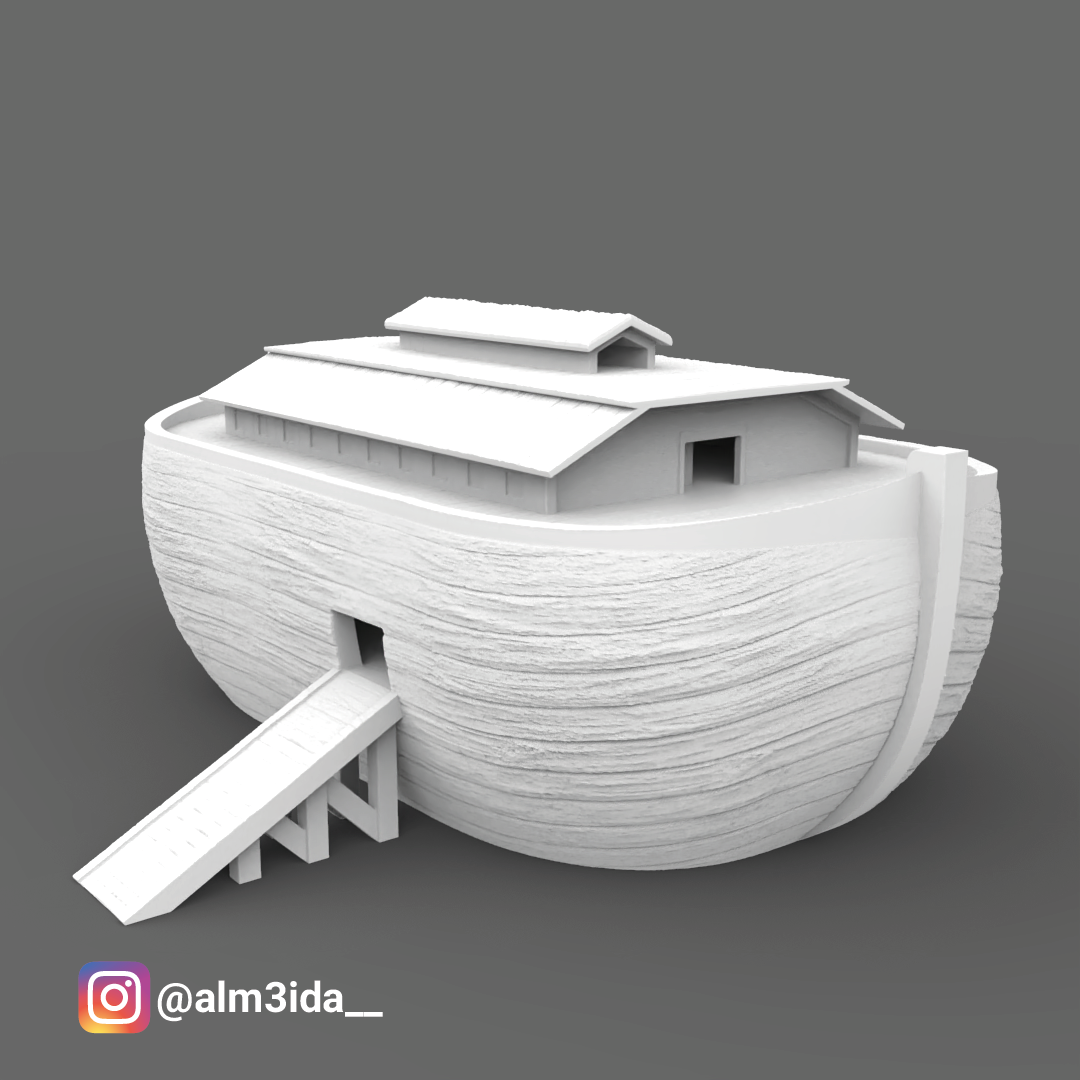 🌊 Noah's Ark - Genesis・ STL File for 3D printing・Cults
