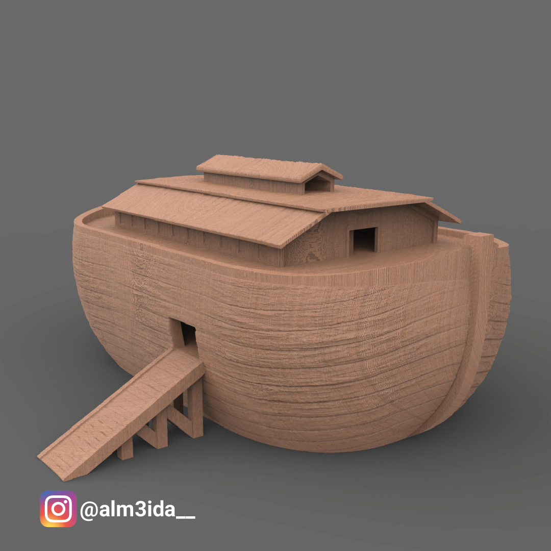 🌊 Noah's Ark - Genesis・ STL File for 3D printing・Cults