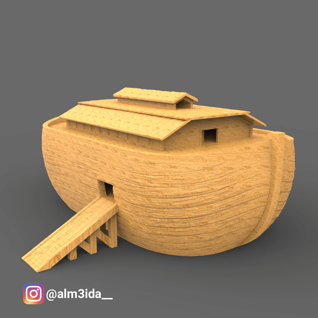 🌊 Noah's Ark - Genesis・ STL File for 3D printing・Cults