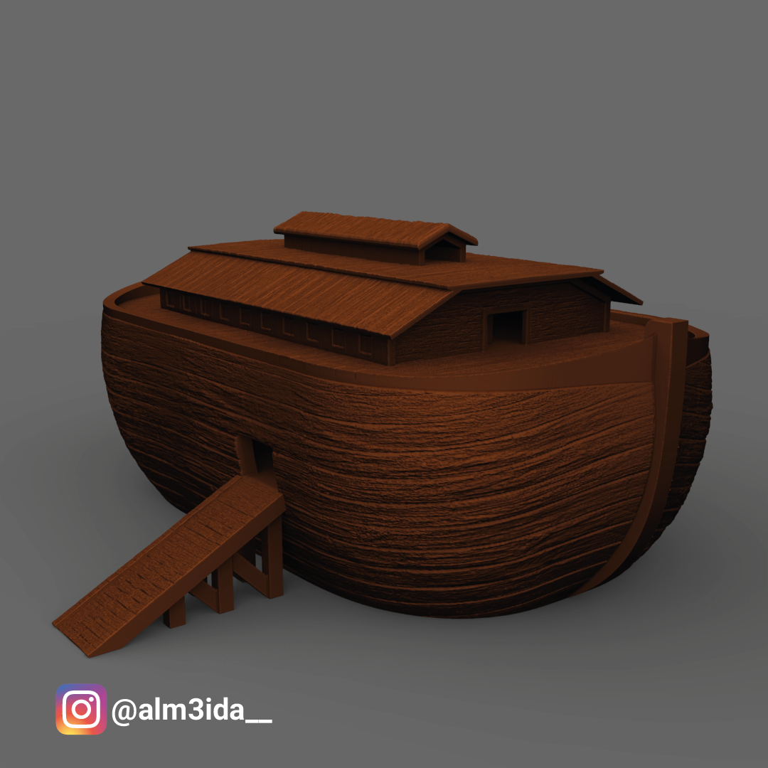 🌊 Noah's Ark - Genesis・ STL File for 3D printing・Cults