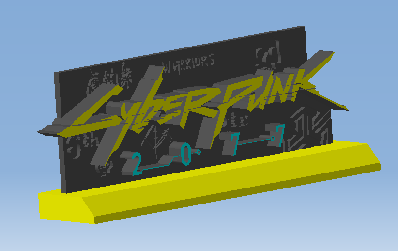 Archivo STL CYBERPUNK 2077 🎮 ・Modelo de impresora 3D para descargar・Cults