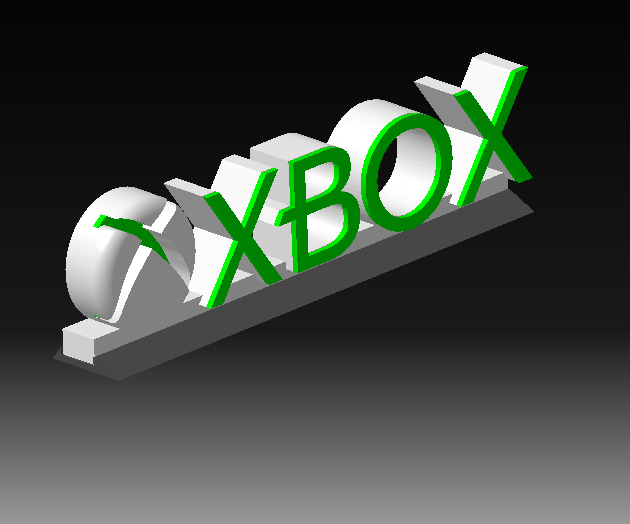 STL file XBOX Logo Stand Sign Deco 🎮・3D print design to download・Cults