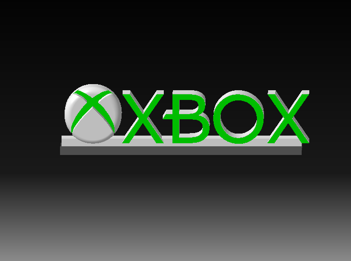 STL file XBOX Logo Stand Sign Deco 🎮・3D print design to download・Cults
