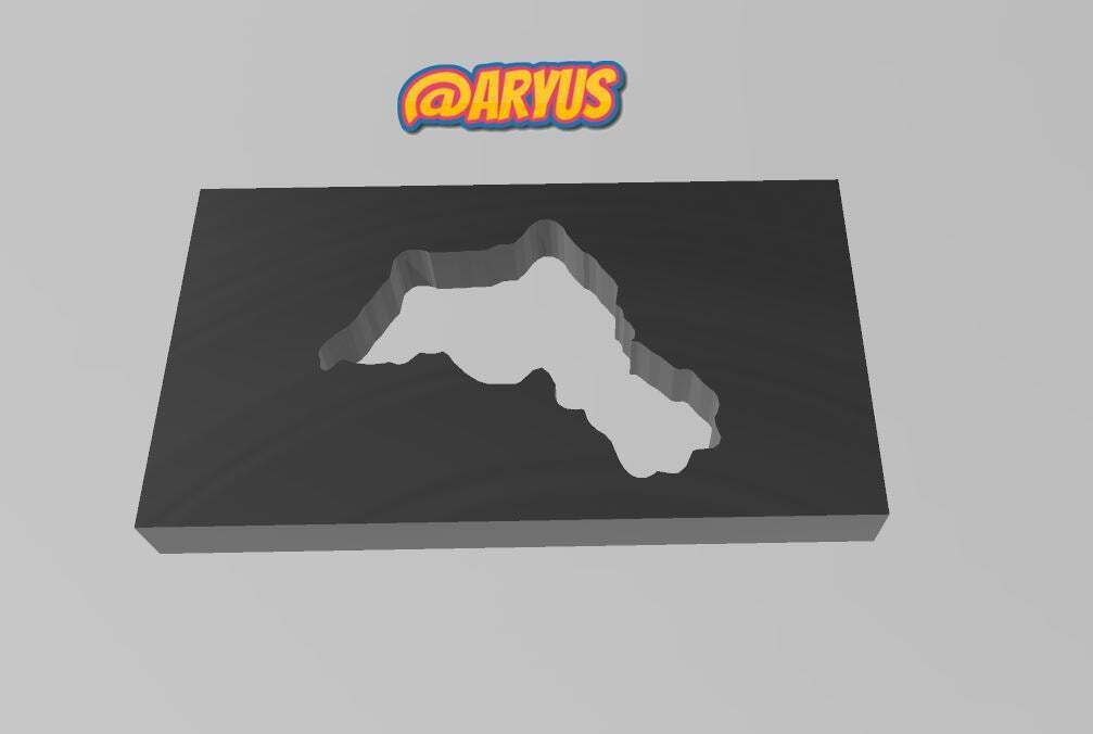 Free STL file Kurdistan Map by Arya JEMO 🗺️ ・3D printing design to ...