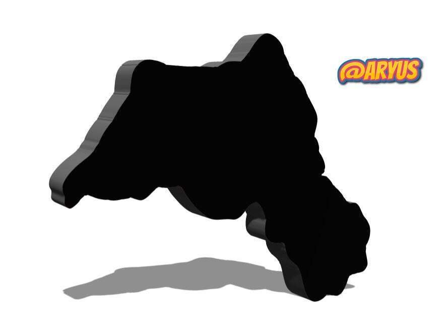 Free STL file Kurdistan Map Full by Arya JEMO 🗺️ ・3D printing model to ...