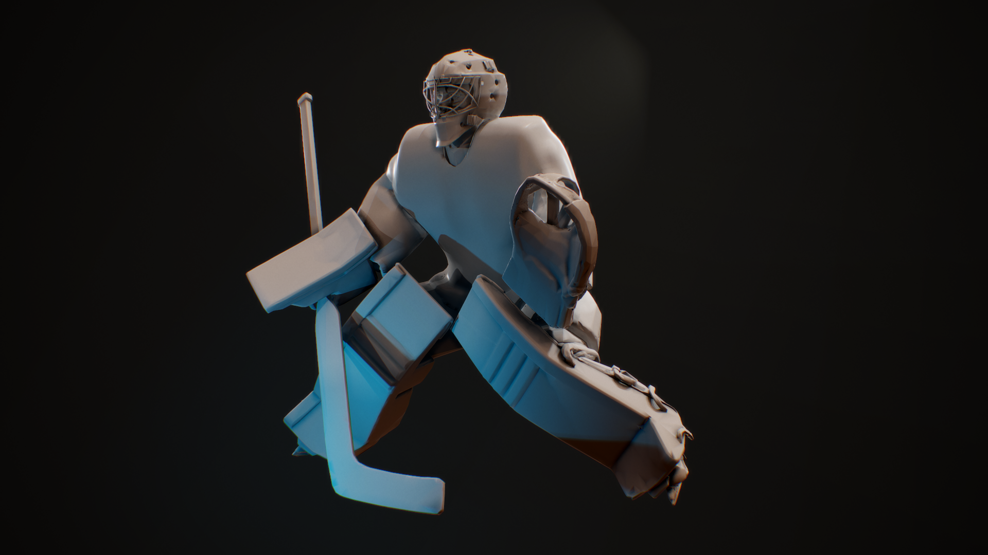 🏒 hockey goalie model no texture・ STL File for ・Cults