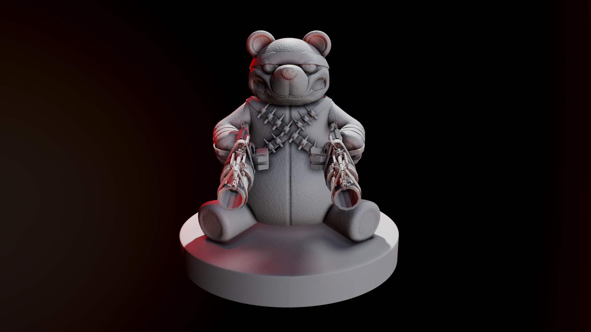 Fichier STL Freedom Bear from Deadrising sculpt 🐻 (OBJ)・Modèle ...