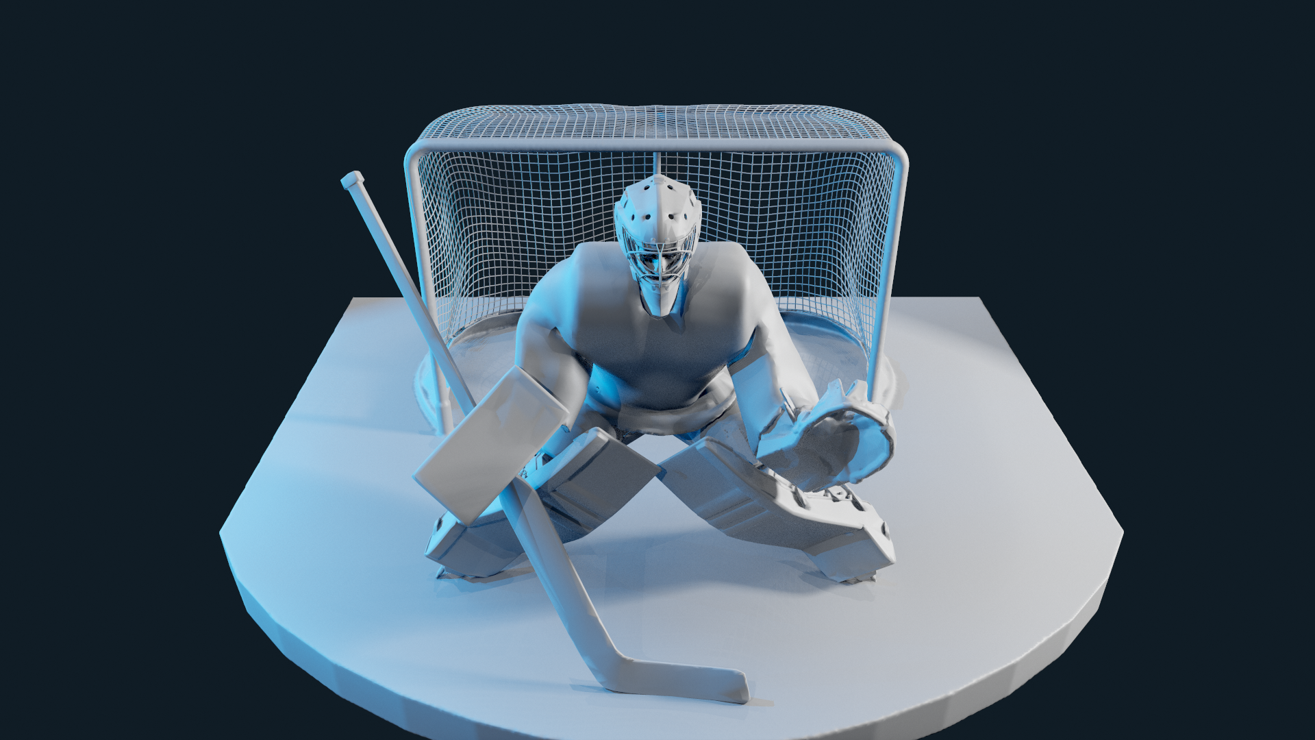 🏒 hockey goalie model no texture・ STL File for ・Cults