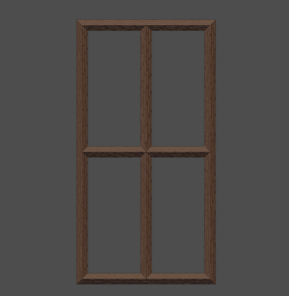 Free 3D file Wooden Window Frame Rectangle (28mm Scale) 🪵 ・3D printing ...