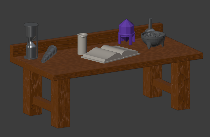 Free 3D file Wizard's Table W/Items 🧙 ・3D printable design to download ...