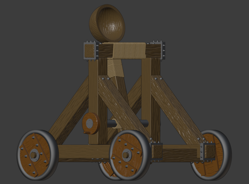🆕 Medieval Catapult (Newly Constructed)・Free 3D File for ・Cults
