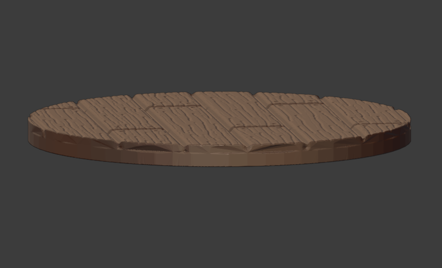 🪵 Wooden Floor (25mm Base)・Free 3D File for ・Cults