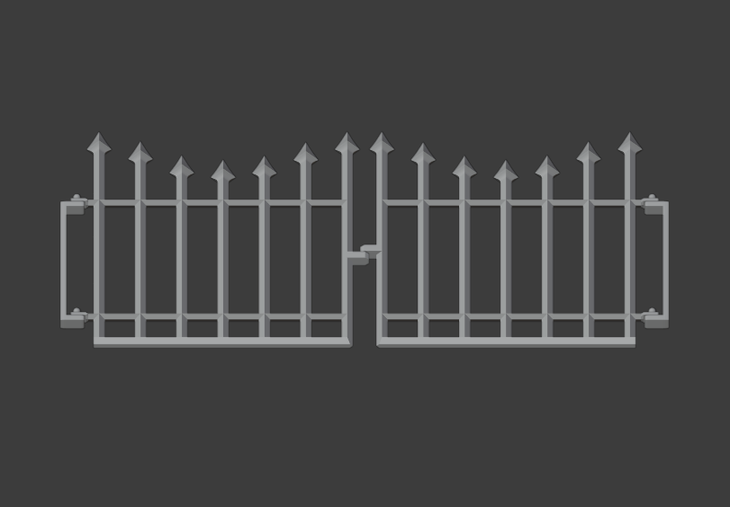 🎲 Wrought Iron Gate・Free 3D File for ・Cults
