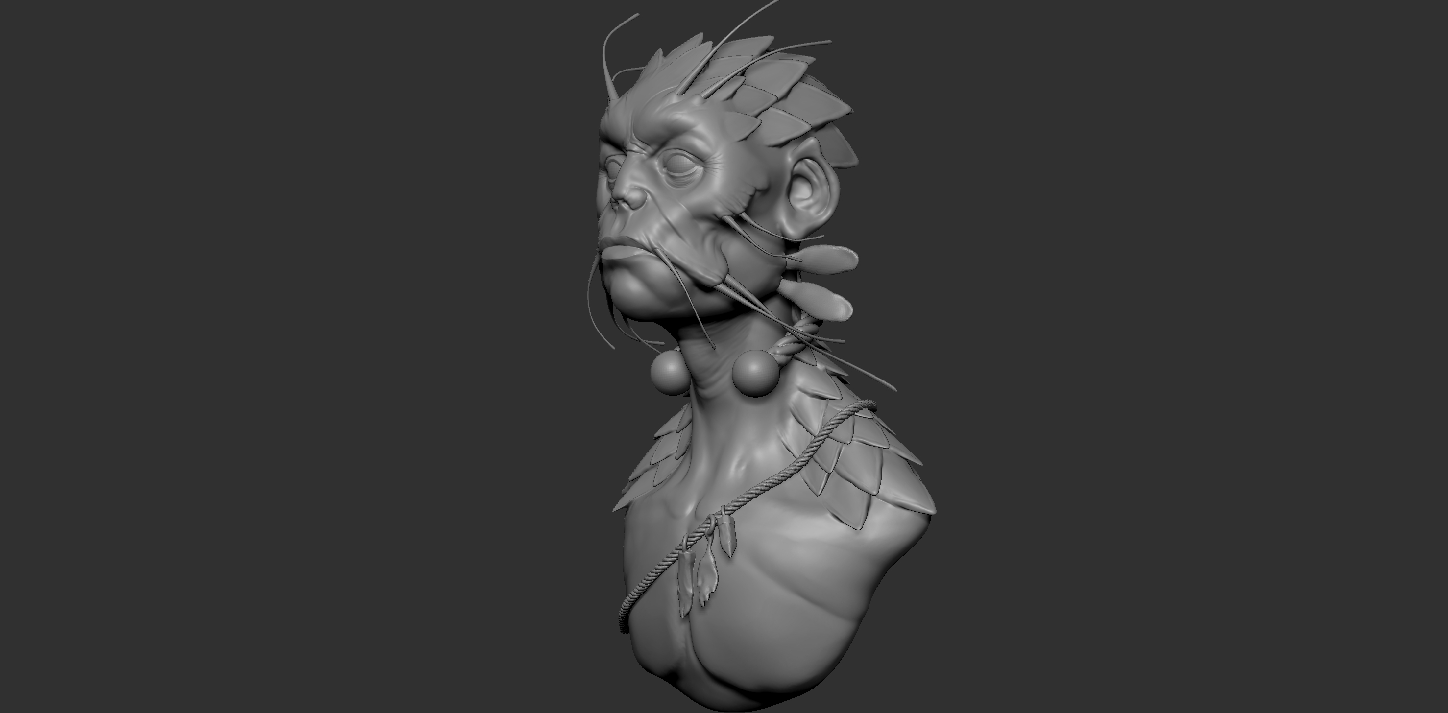 Free STL file Alien Bust 👽・Model to download and 3D print・Cults