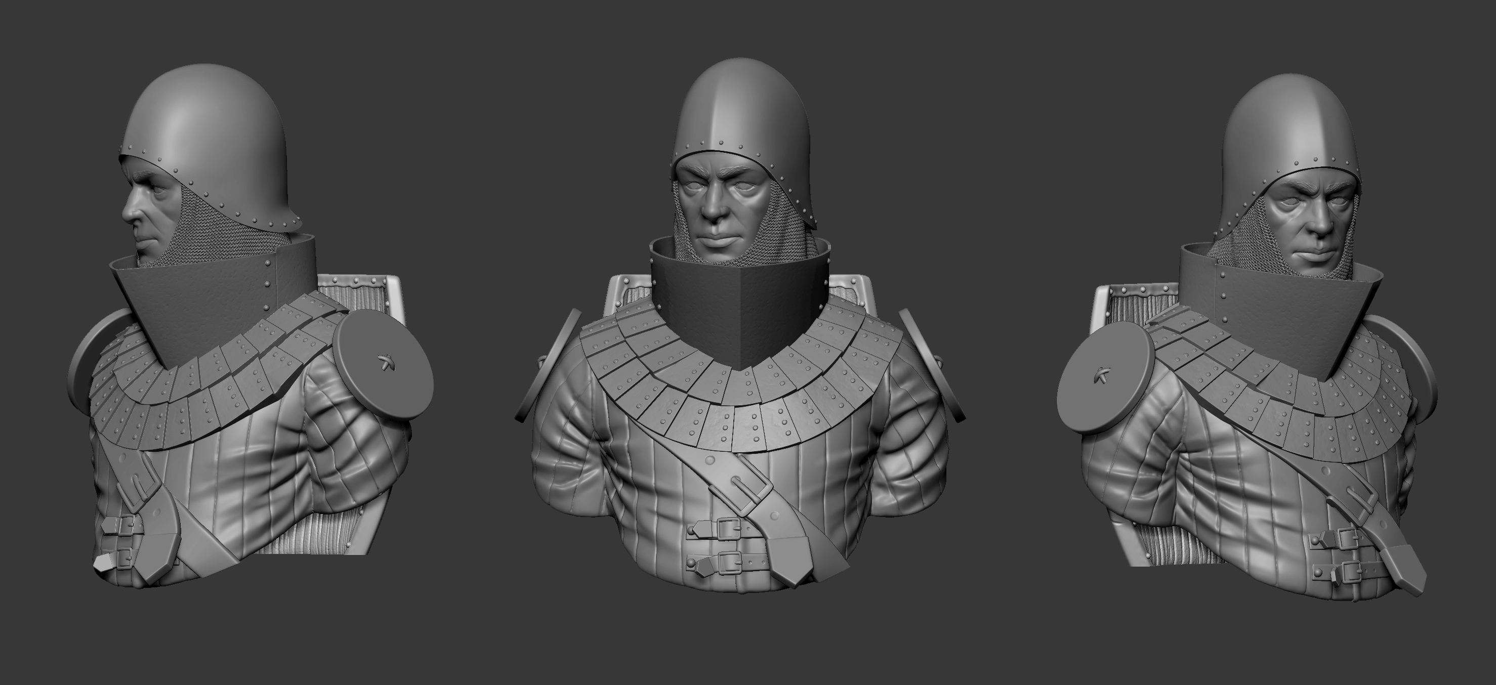 Файл 3D Medieval Bust 👤 ・3D модель для печати скачать・Cults