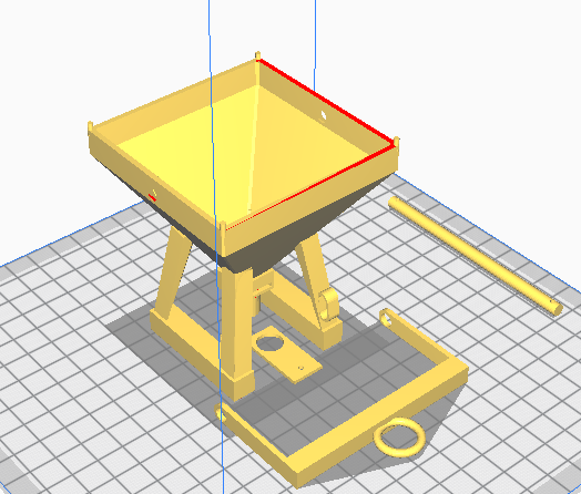 🪣 trémie à béton droite / concrete bucket・Free STL File for ・Cults
