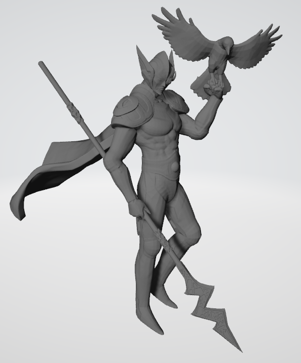 🎲 Odin (SMT V)・Free STL File for ・Cults