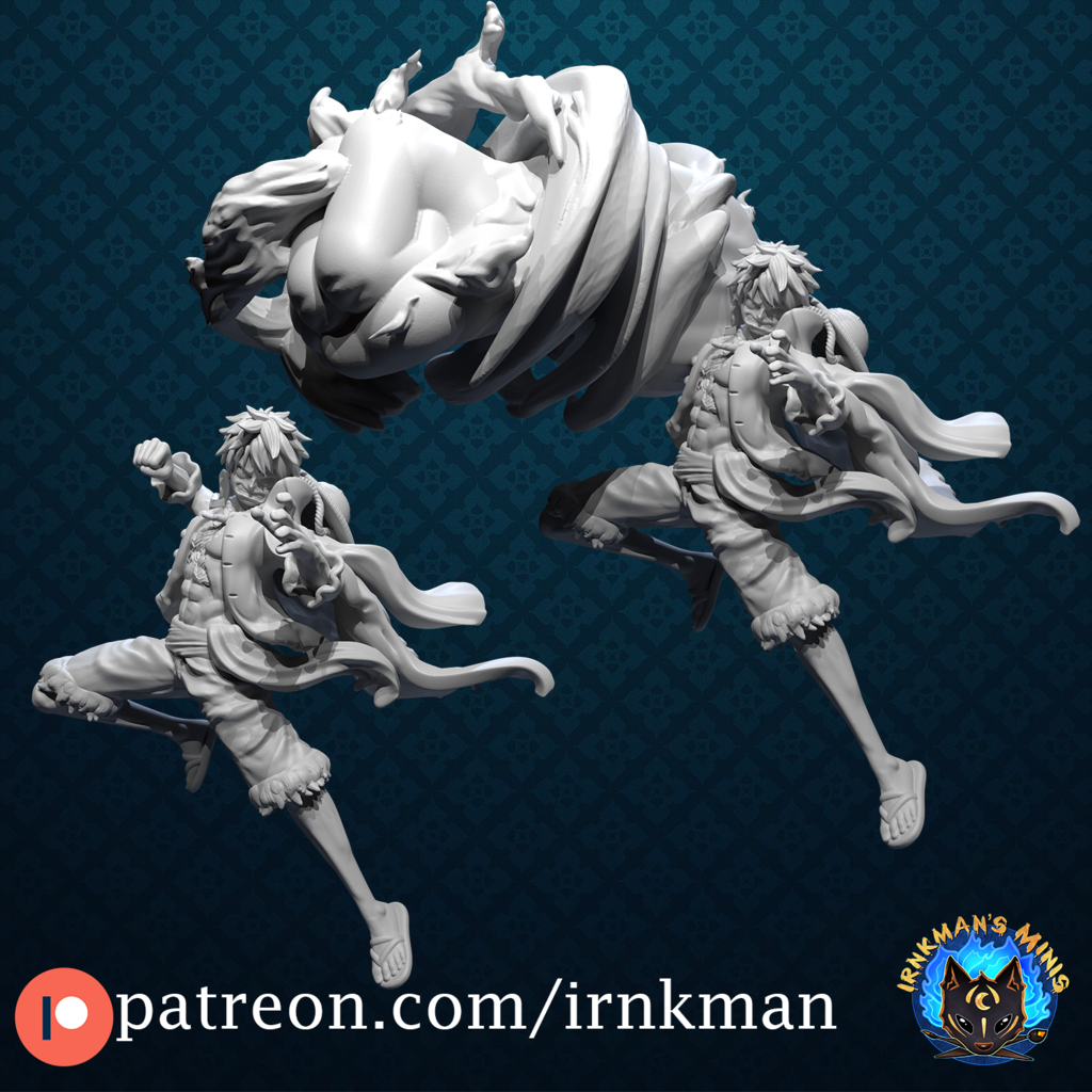 ⚙️ Luffy (Gear 4)・Free STL File for ・Cults