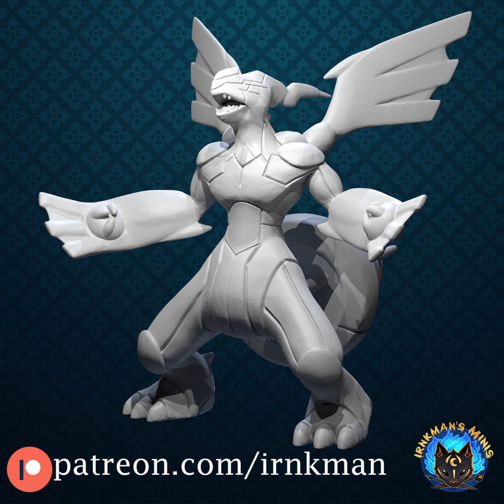 Archivo 3D gratis Zekrom (Serie Pokemon a escala de 35 mm) 🐉 ・Modelo ...