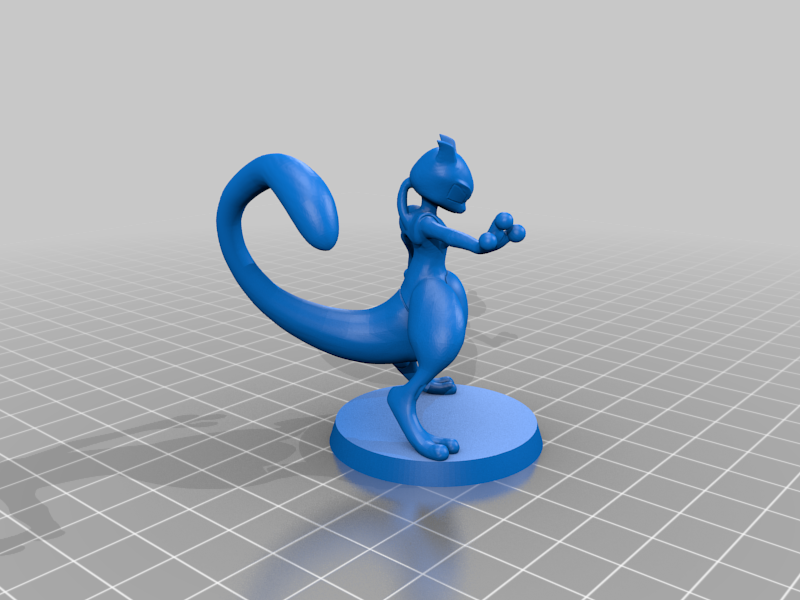 Free STL file Mewtwo / Mew (Pokemon 35mm True Scale Series) 🐉 ・Template ...