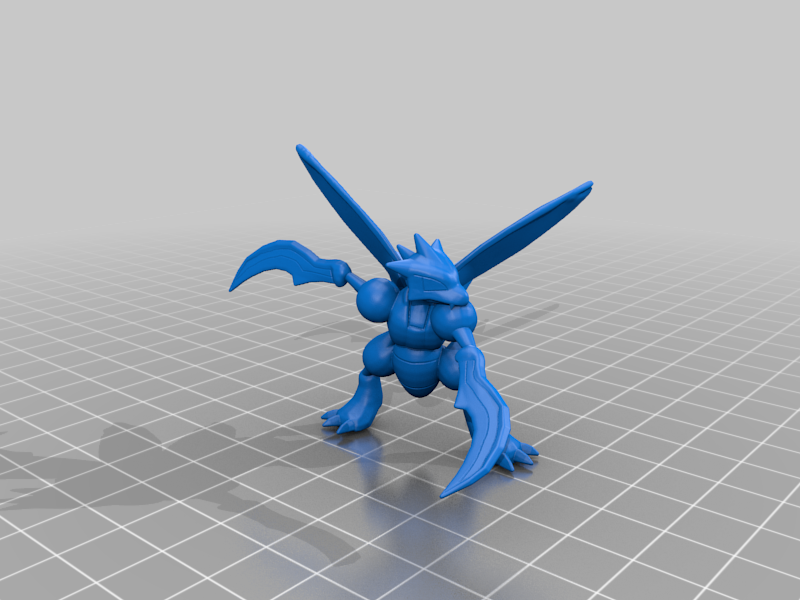 Archivo STL gratis Scyther / Scizor / Mega Scizor / Kleavor (35mm True ...